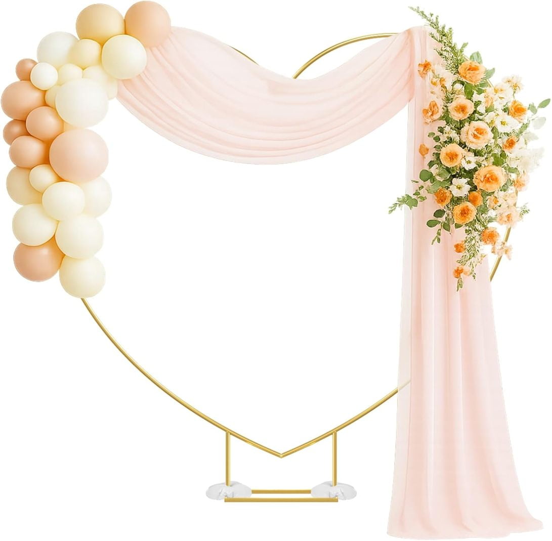 6.6FT Heart Arch Heart Arch Stand for Proposal Heart Shaped Backdrop ...