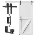 6.6FT Heavy Duty Sliding Barn Door Hardware Kit, Complete Track System ...