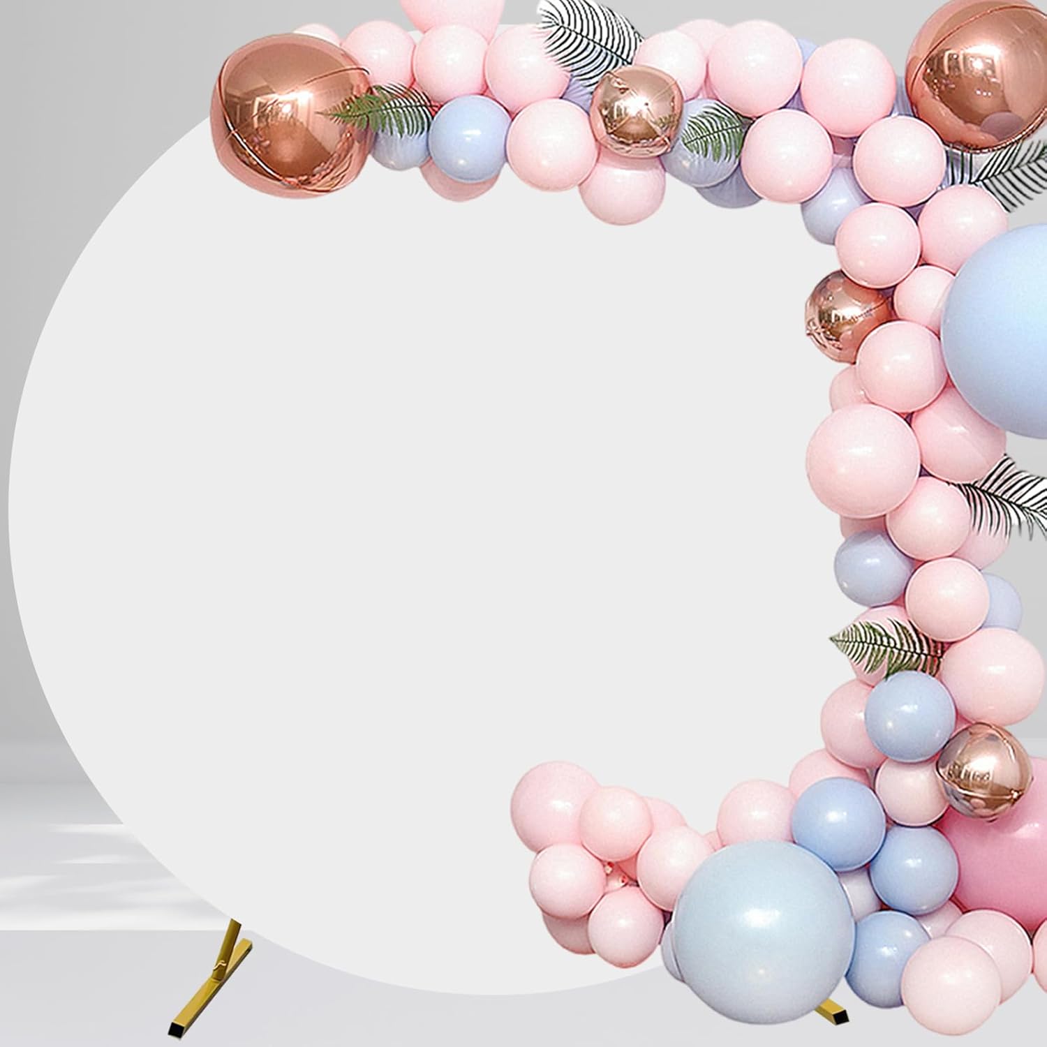 6.6FT Round Balloon Arch Stand kit Metal Circle Backdrop Stand Frame ...