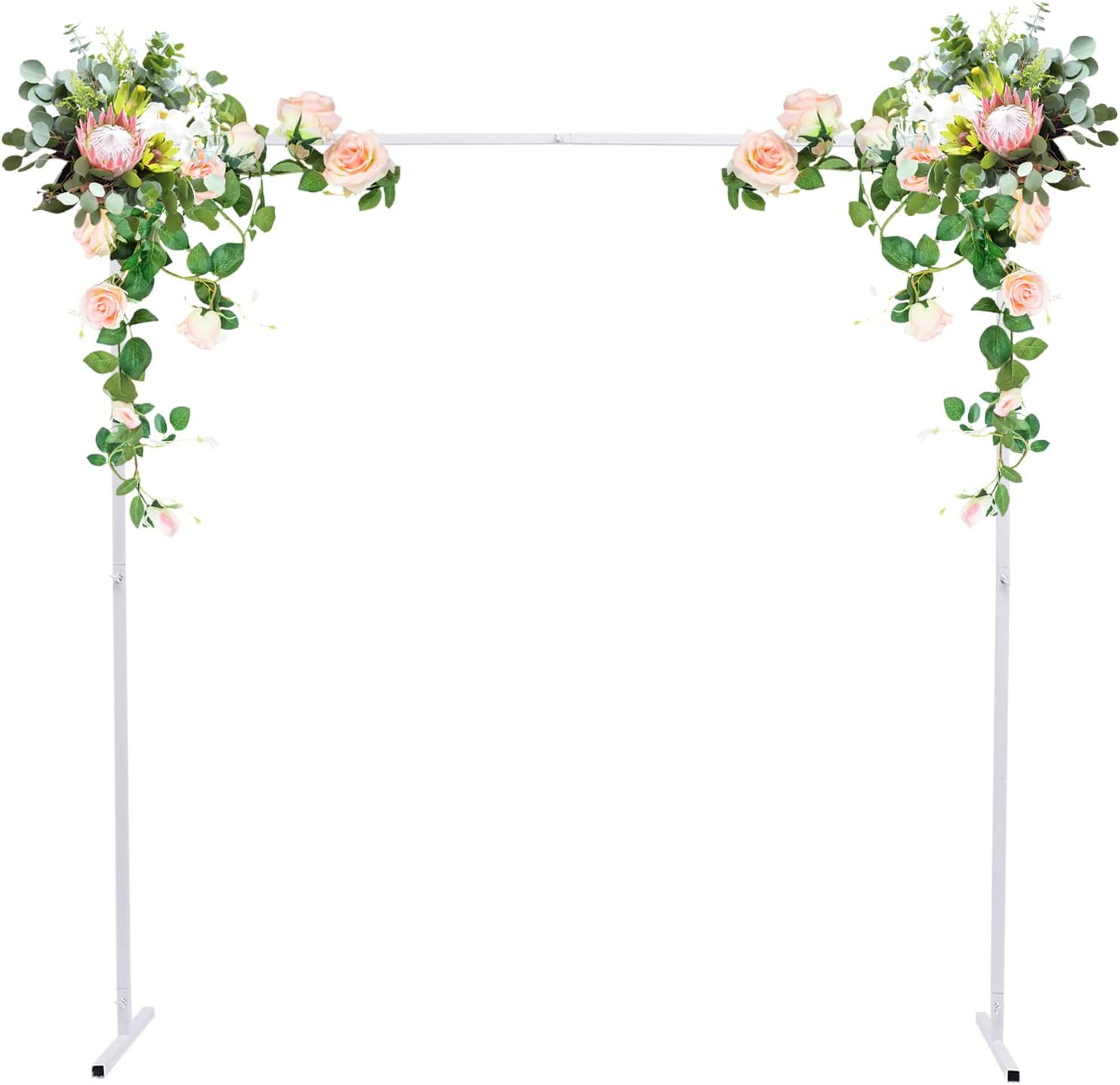 6.6FT x 6.6FT Wedding Arch Stand, Square Wedding Arches for Ceremony ...