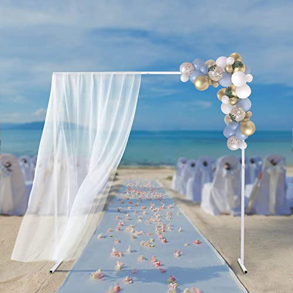 6.6X 6.6FT Wedding Arches Heavy Duty Pipe and Drape Kit for Ceremony ...