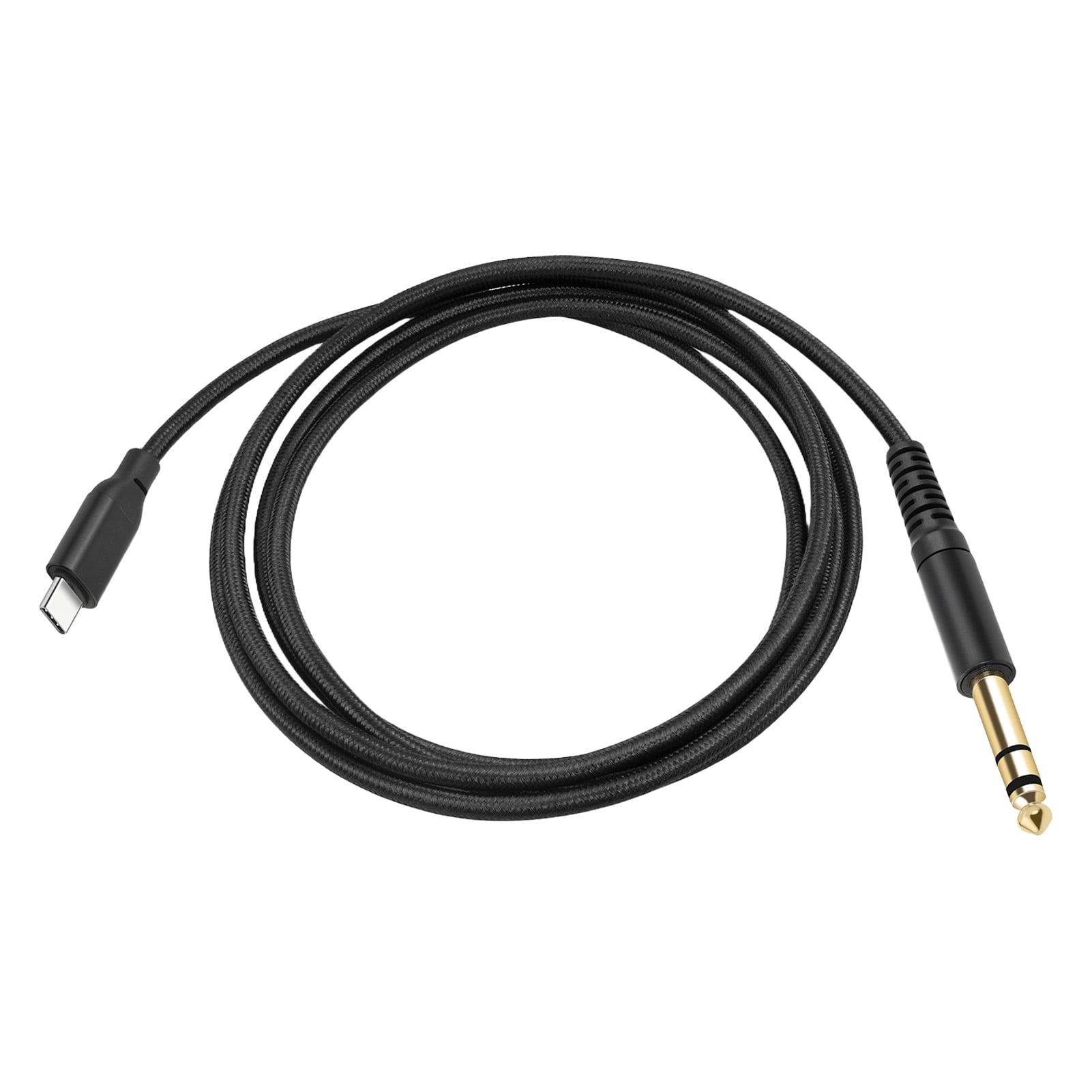 6.6ft 6.35mm Male to Type-C Male Audio Cable Built-in Digital-to-Analog ...