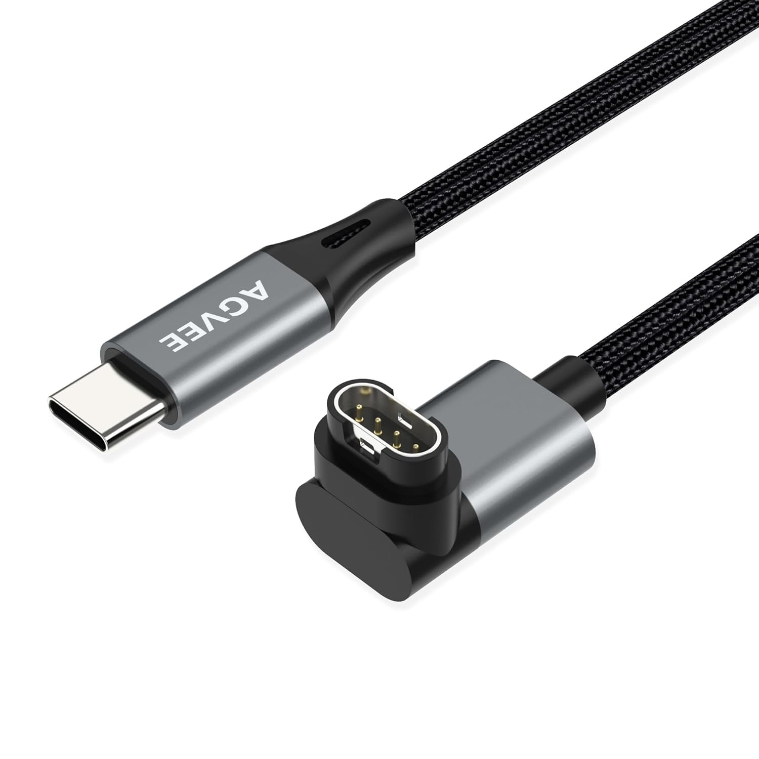 6.6ft 90 Degree Angled Braided USB C Charger Cable Charing Cord for ...