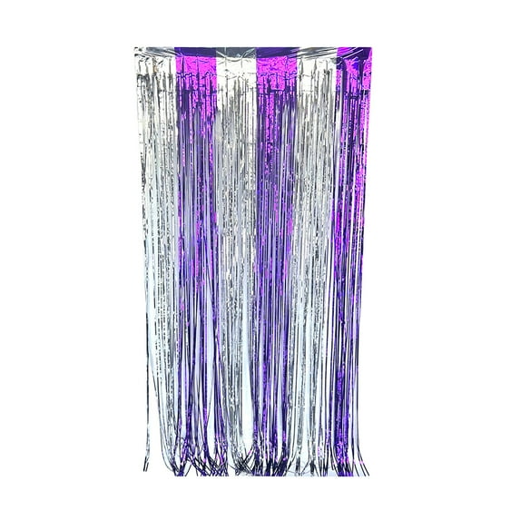 6.6ft Dual Color Rain Curtain, Party Decor Background for Birthday ...