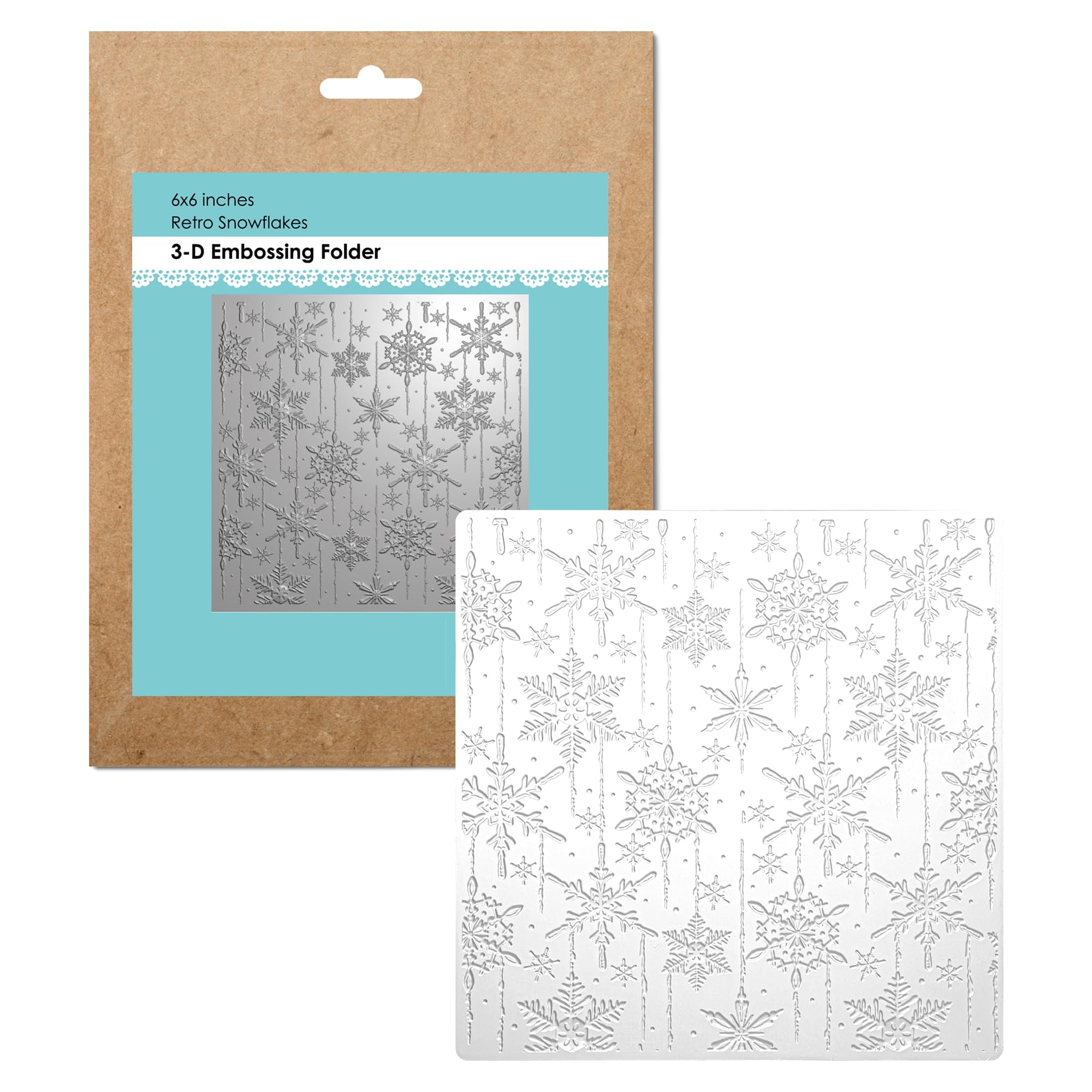 6×6inch Winter Snowflake Background DHF10 3D Embossing Folders for Card ...