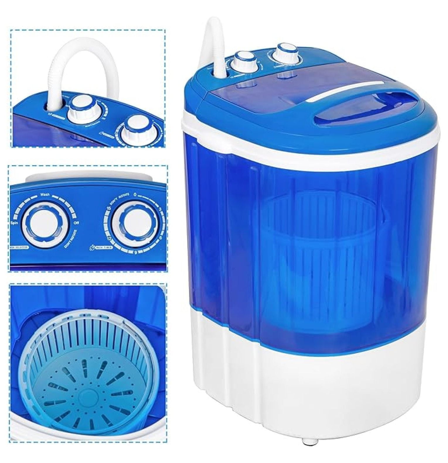 6.6lb Portable Washing Machine Mini Washing Machine for Compact Laundry ...