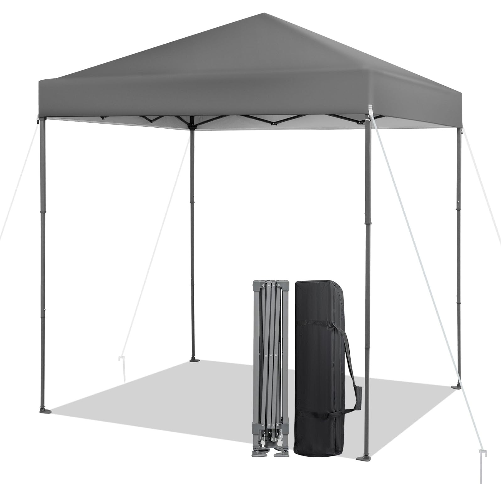 6.6x6.6 Ft Instant Canopy Tent Portable Heavy Duty Pop Up Shelter with ...