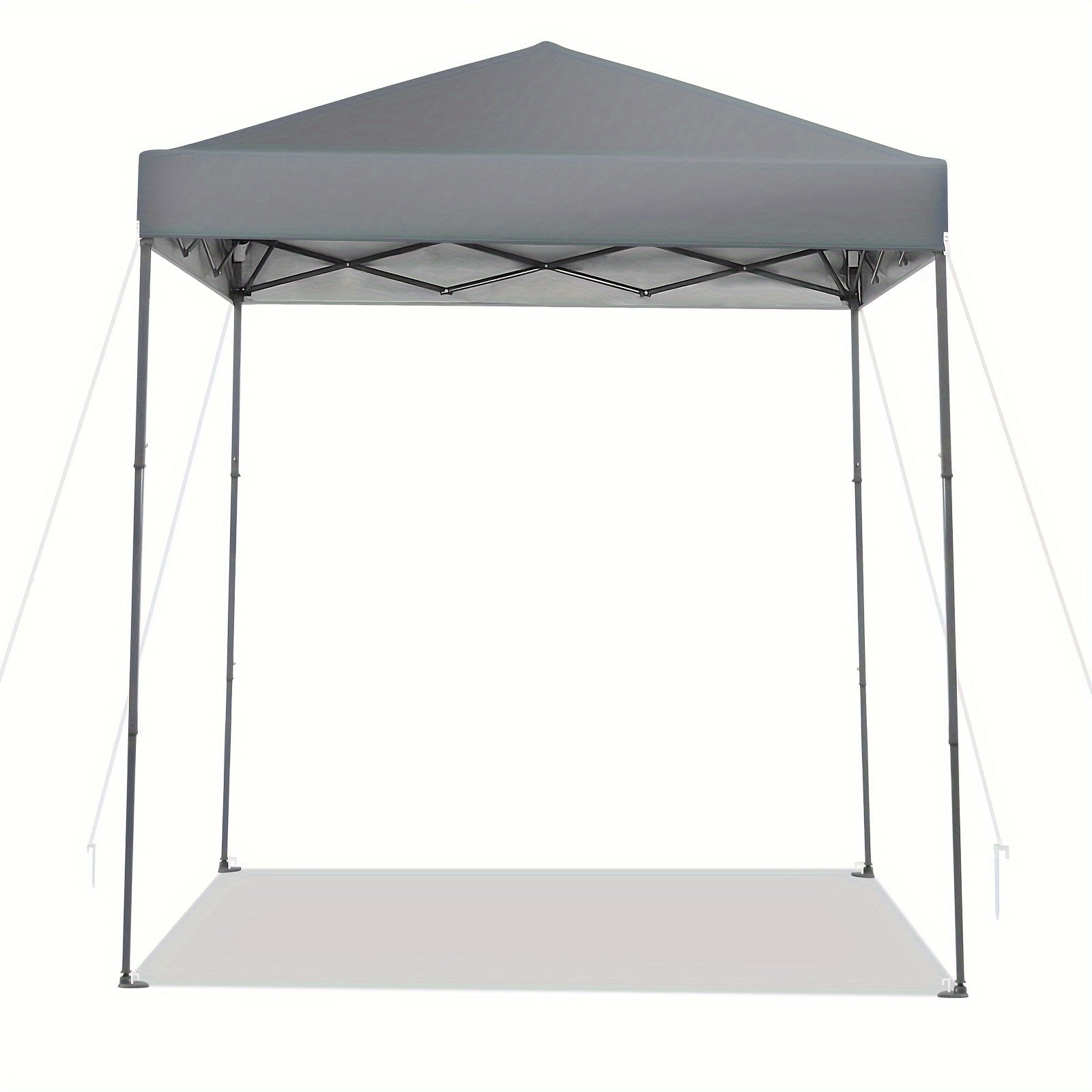 6.6x6.6ft Outdoor Pop-up Canopy Tent, UPF 50+ Portable Sun Shelter ...