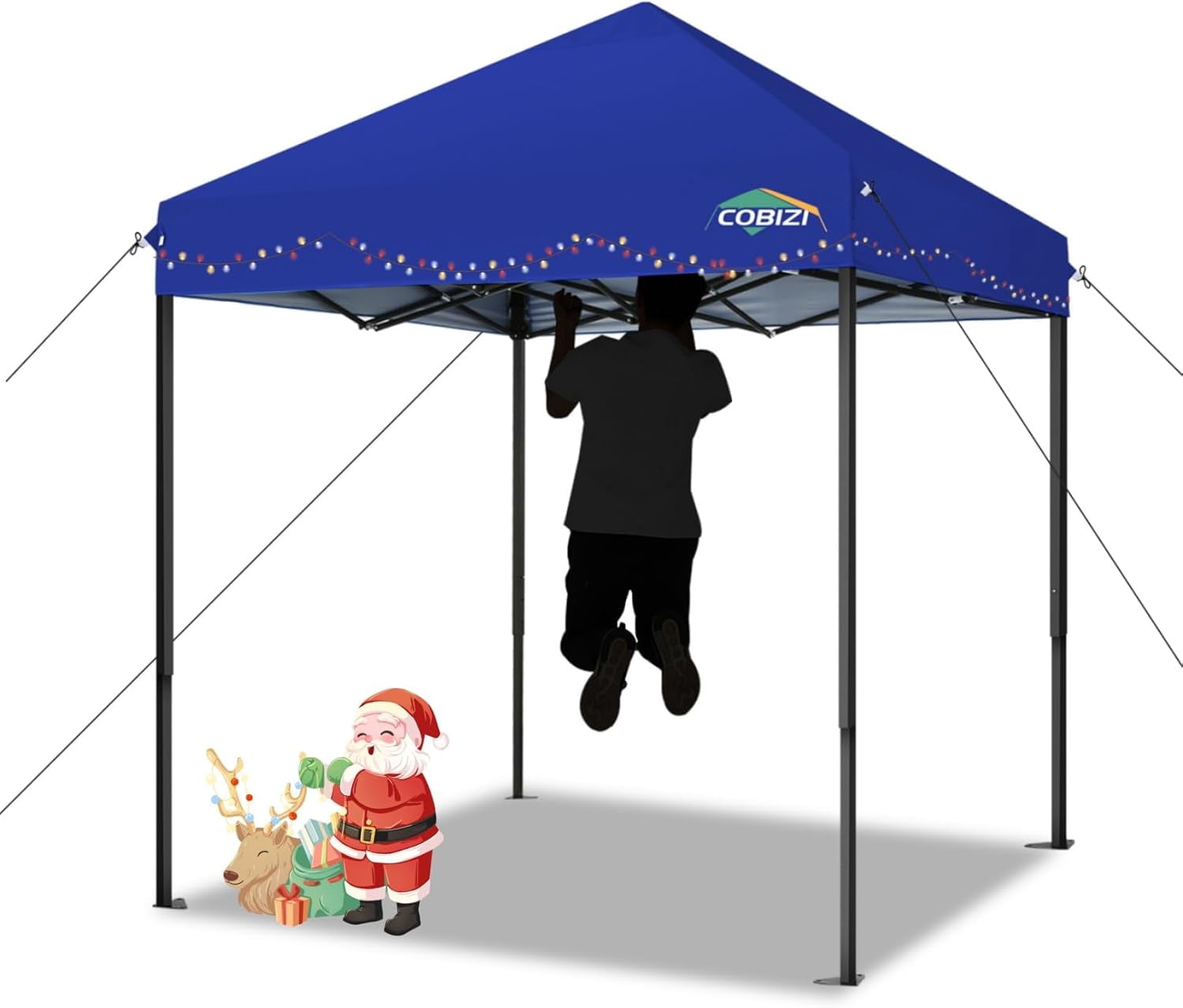 6.6x6.6ft Pop Up Canopy Tent, Heavy Duty Canopy Easy Set up All Weather ...