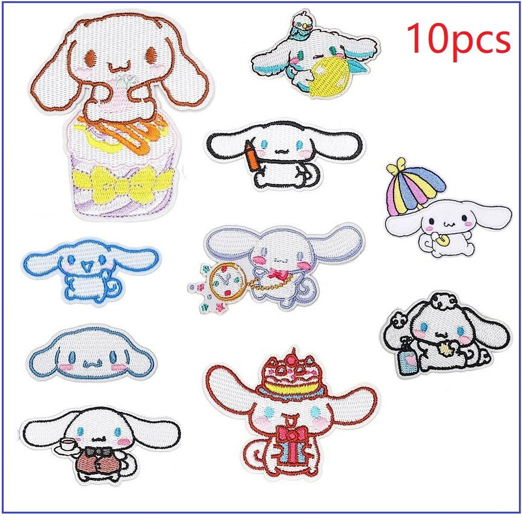6/7/10Pcs Anime Cinnamoroll Pochacco Pompom Purin Kwaii Applique For ...