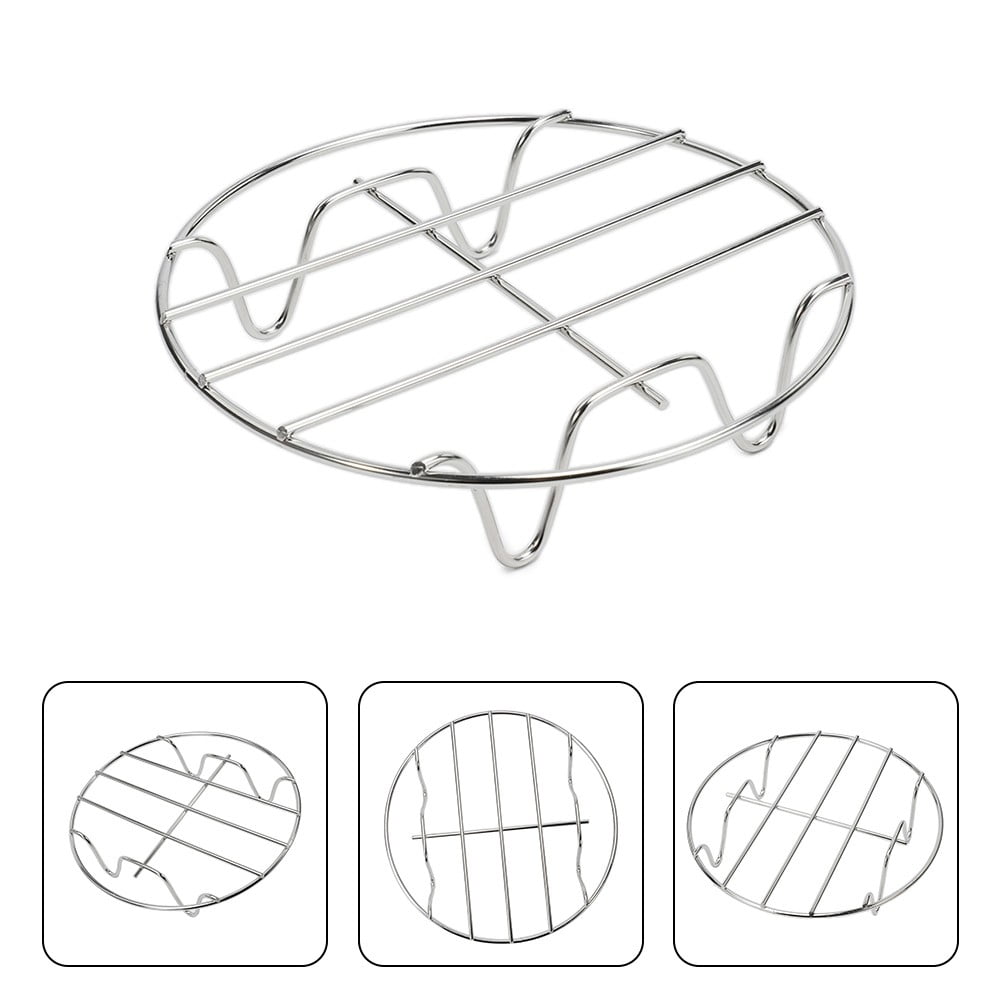 6/7/8/9 Inch Air Fryer Accessory Single-Layer Grill Rack Grid Bakings ...