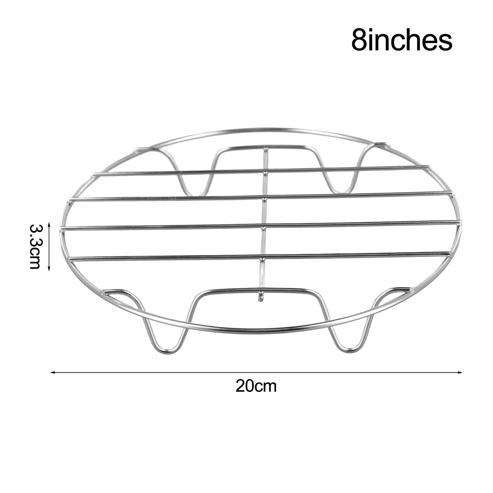 6/7/8/9 Inch Air Fryer Accessory Single-Layer Grill Rack Grid Bakings ...