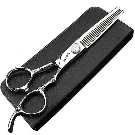 6/7/8-Inch Professional Hair Scissors Haircut Rose Pattern Hair ...