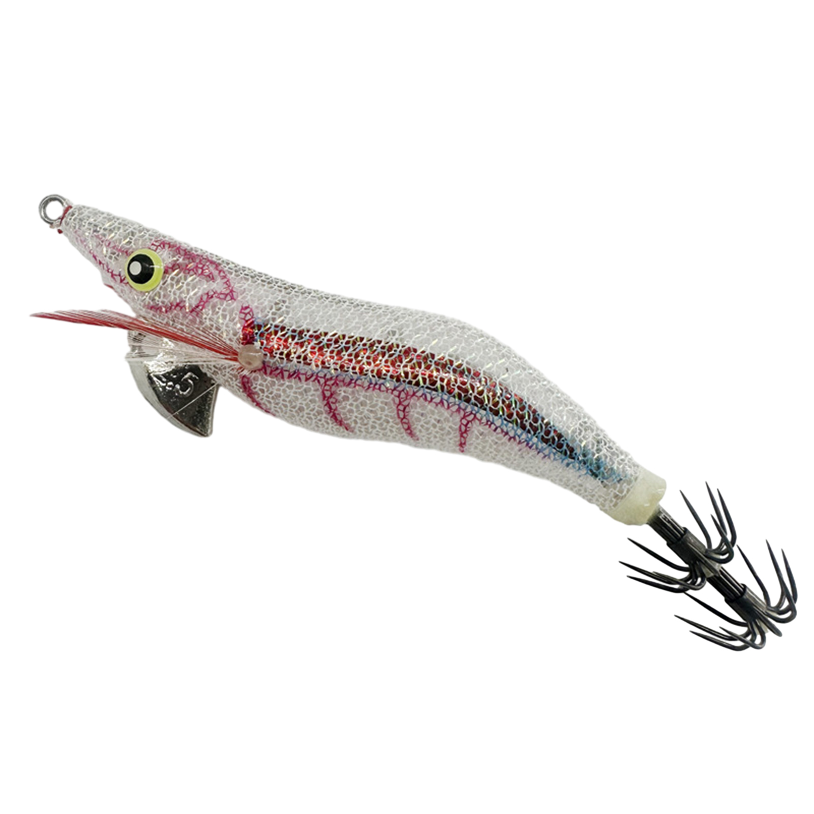 6/7/8CM Shrimp Fishing Lure with Sharp Squid Hook Glow in The Dark Realistic Freshwater Seawater ...
