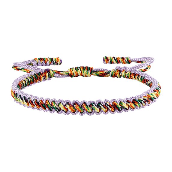 6.7-9.8 Inch Adjustable String Bracelet Woven Rope Knot Bracelets ...