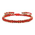 6.7-9.8 Inch Adjustable String Bracelet Woven Rope Knot Bracelets ...