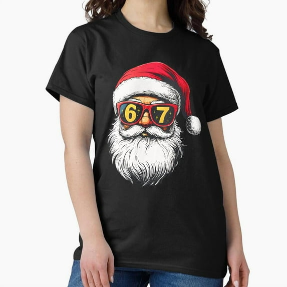 6 7 Christmas 67 Holiday Six Seven Meme Xmas Kids Art Top Unisex T ...
