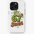 6 7 Christmas Meme Holiday Gen Alpha Art iPhone Case 17 to 11 Pro Max ...