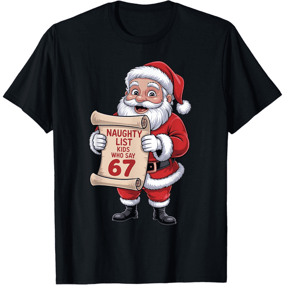 6-7 Christmas Squad Funny 67 Six Seven Meme Xmas 6 7 Crew T-Shirt ...