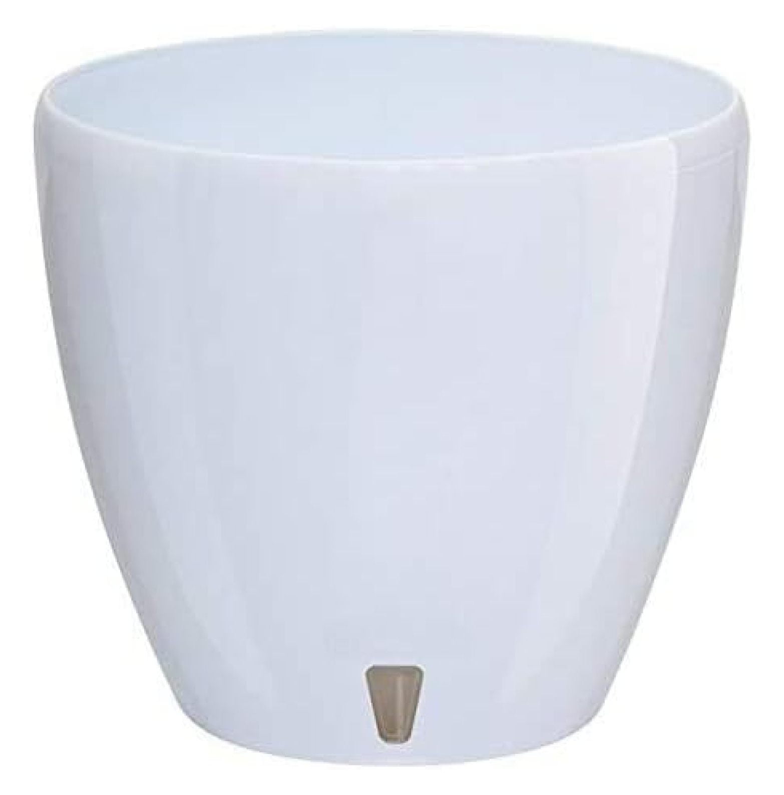 6.7" Deco Self Watering Pots for Indoor Plants in White - Decorative ...