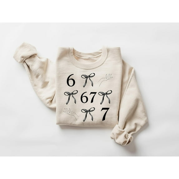 6 7 Design Tee, Number 67 Saying Shirt,Six Seven Sweatshirt, 67 ...