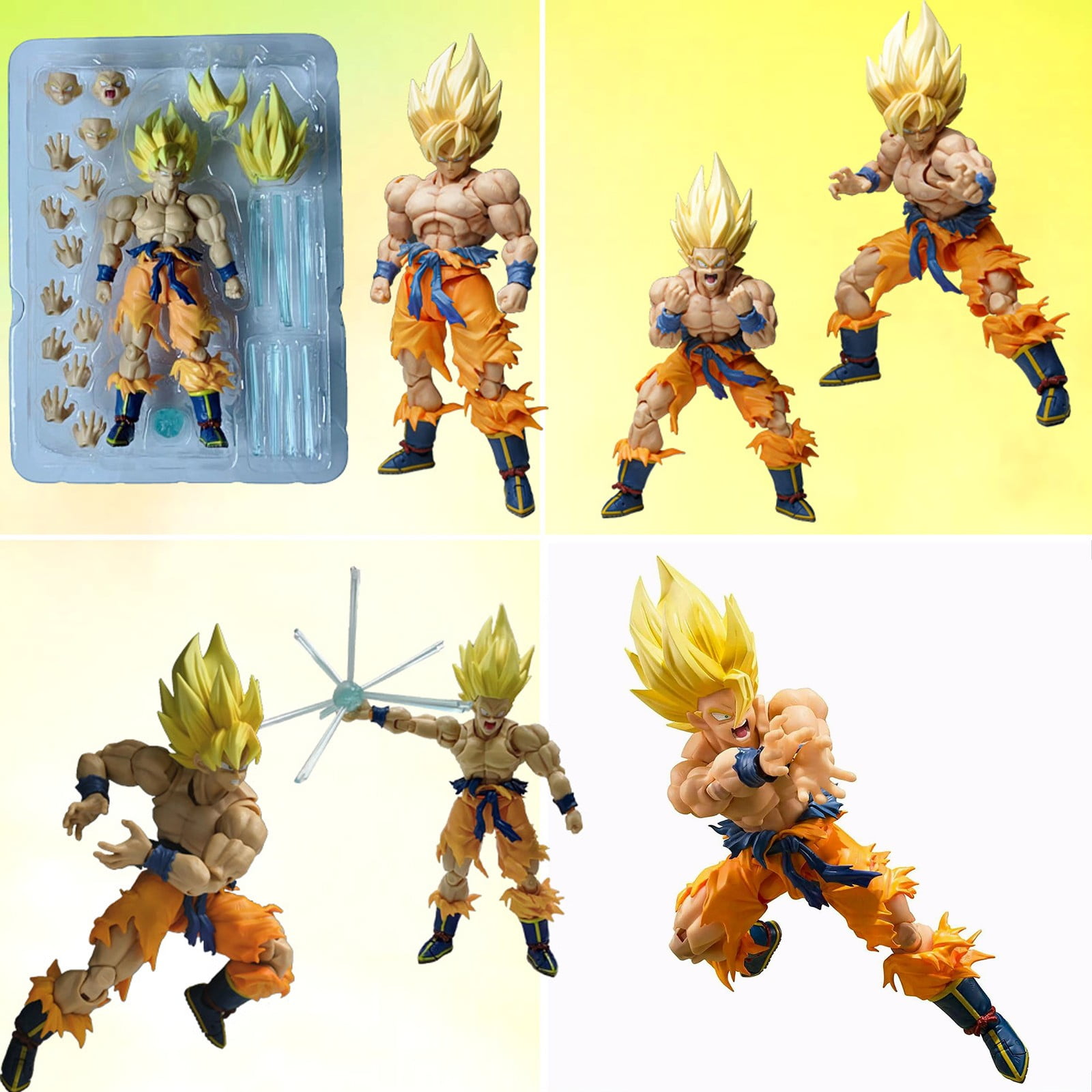 6.7" Dragon Ball Super Saiyan Goku Action Figures, Collectible Dragon ...