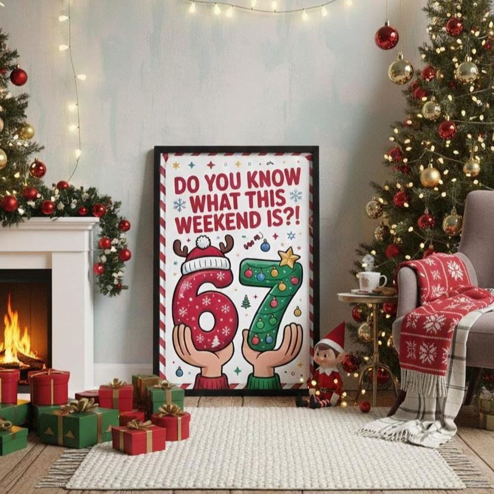 6 7 Elf Prop Print, Elf Letter For 67, Six Seven Funny Noel, Trending ...