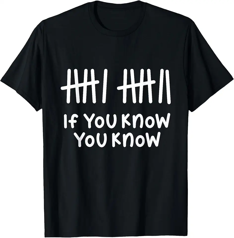 6 7 Funny If You Know You Know Tally Marks Six Seven Meme T-Shirt ...
