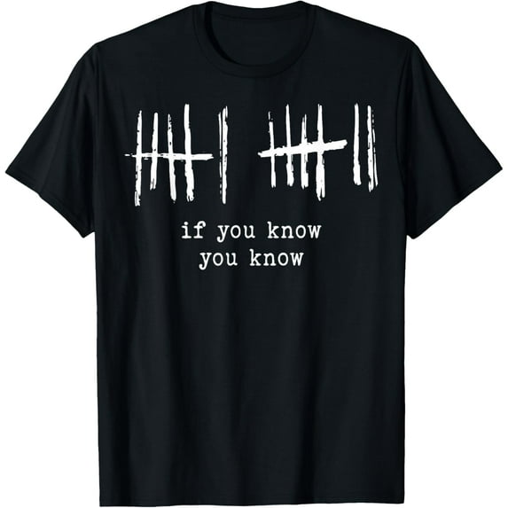 6 7 Funny If You Know You Know Tally Marks Six Seven Meme T-Shirt ...