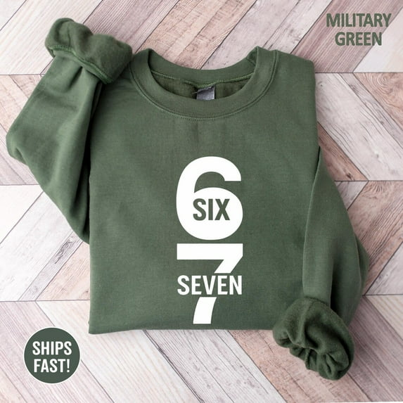 6 7 Gen Alpha Shirt, 6 7 Shirts, Cool 67 Trend, Six Seven Sweatshirt ...