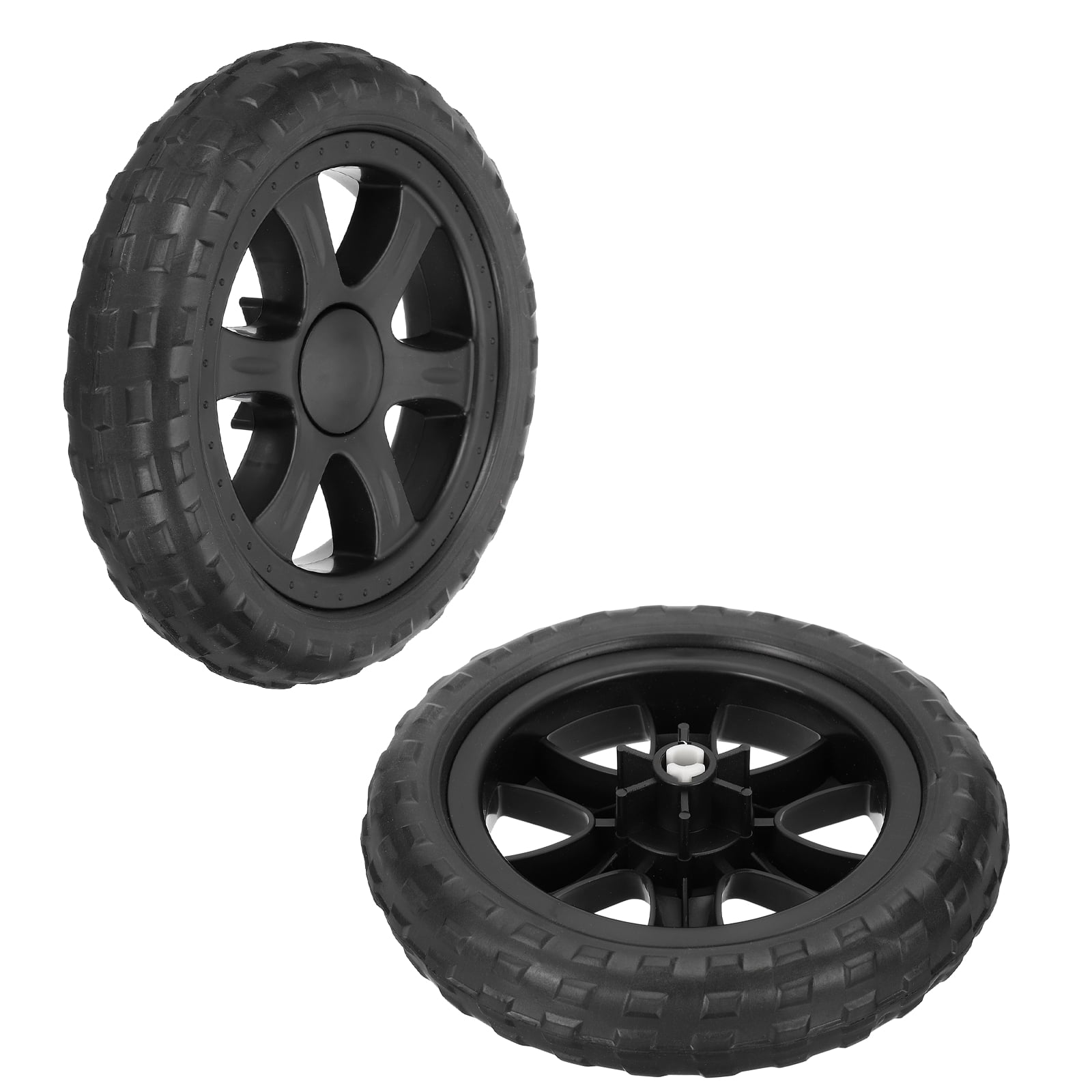 6.7 Inch Dia Shopping Cart Wheels Replacement Heavy Rubber Foaming ...