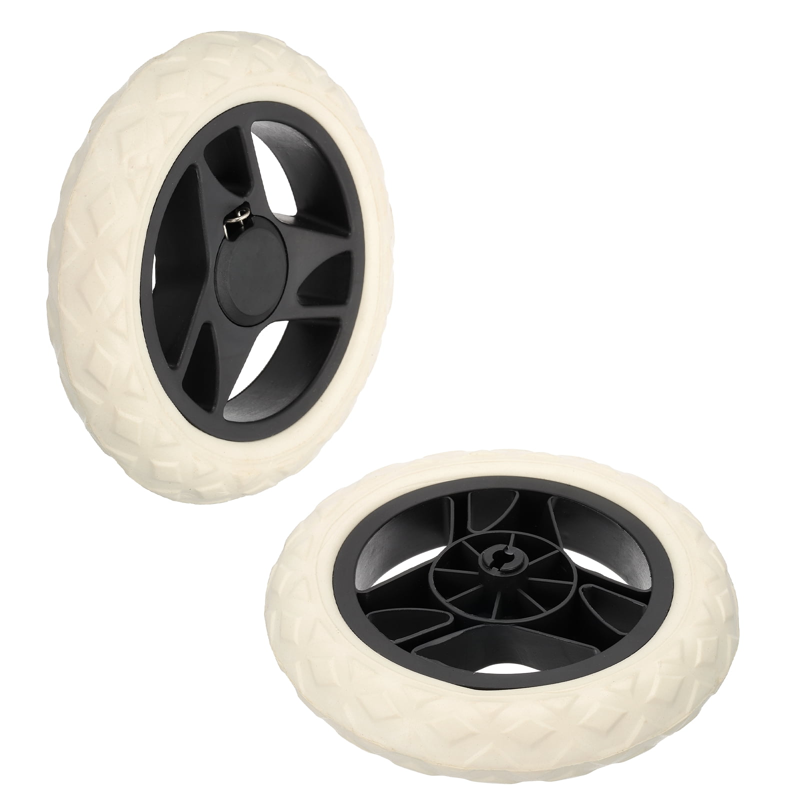 6.7 Inch Dia Shopping Cart Wheels Replacement Heavy Rubber Foaming ...