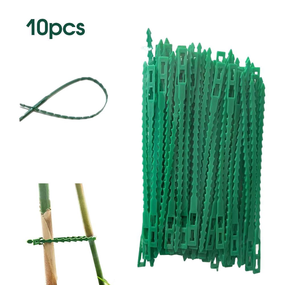 6.7 Inch Flexible Plant Ties, 50/100PCS Green Plastic Garden Ties for ...
