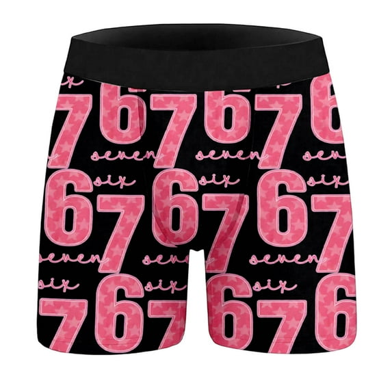 6 7 Meme Boxers Briefs Print Underwear Hip-Hop Breathable Valentines ...