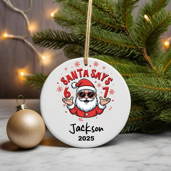 6-7 Meme Christmas Ornament for Teens, Gen Z & Gen Alpha Gift - Walmart.com