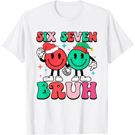 6 7 Meme Six Seven Xmas Funny 67 Christmas T-Shirt TShirt - Walmart.com