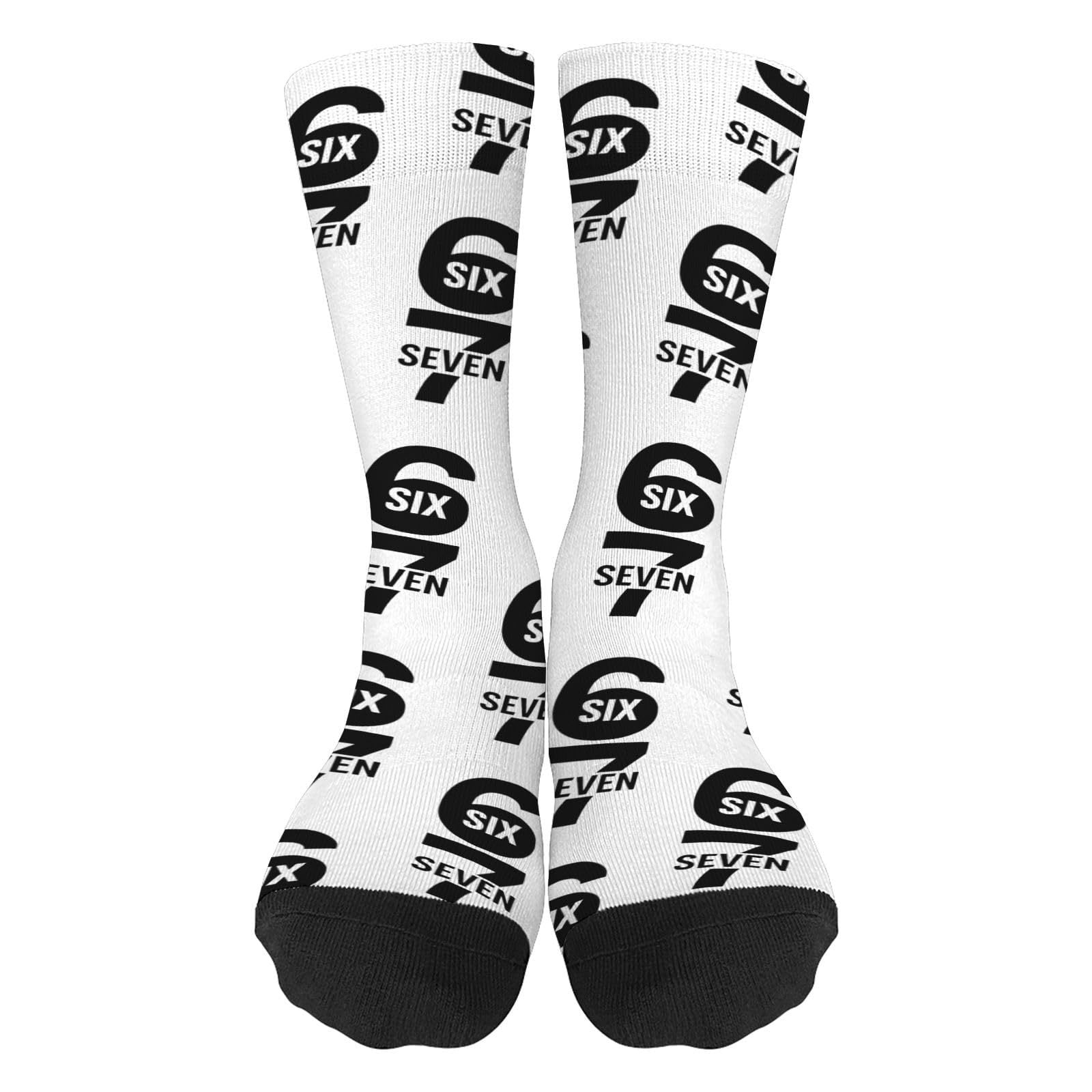 6 7 Meme Socks,67 Socks 67 Six Seven Christmas Half Calf Sock for Dad ...