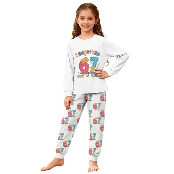 6 7 Meme Toddler Outfits I Survived Days of School Print Boys Girls 2 ...