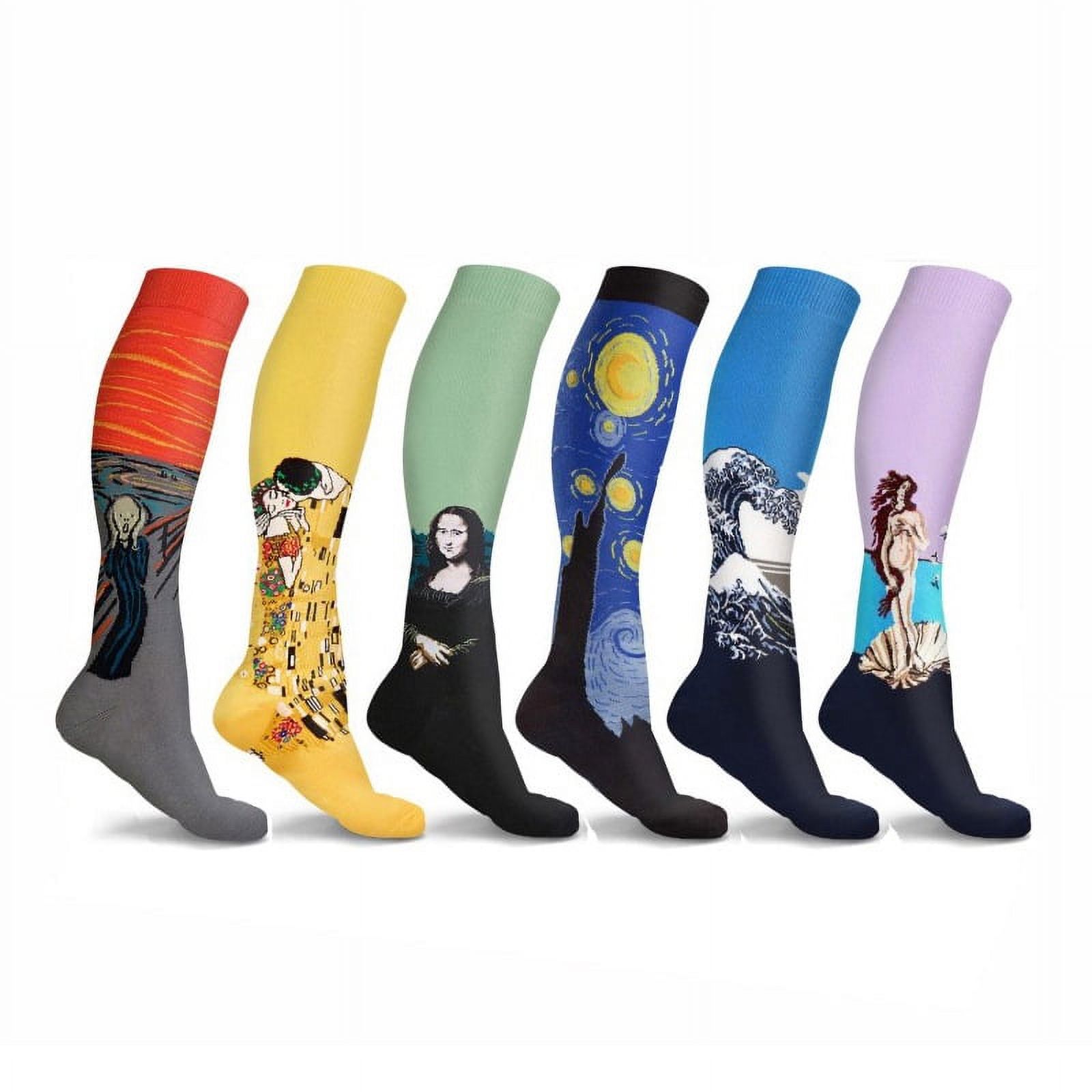 6/7 Pair Compression Socks for Varicose Vein Diabetes Womens Medical ...
