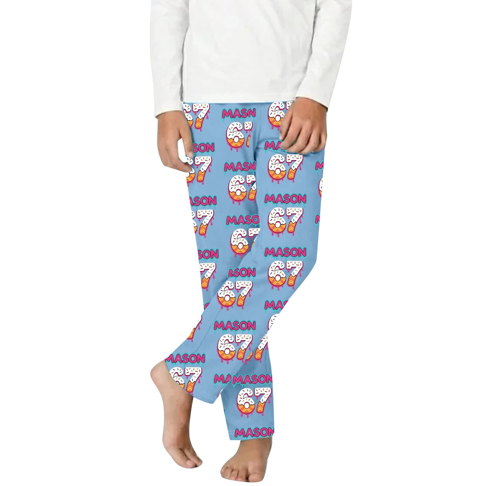 6 7 Pajama Pants for Kids Six Seven 6 7 Meme Design These Pants Can Be ...