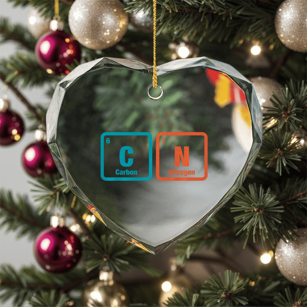 6 7 Science Teacher Periodic Table of Elements Tri-Blend Ornament ...