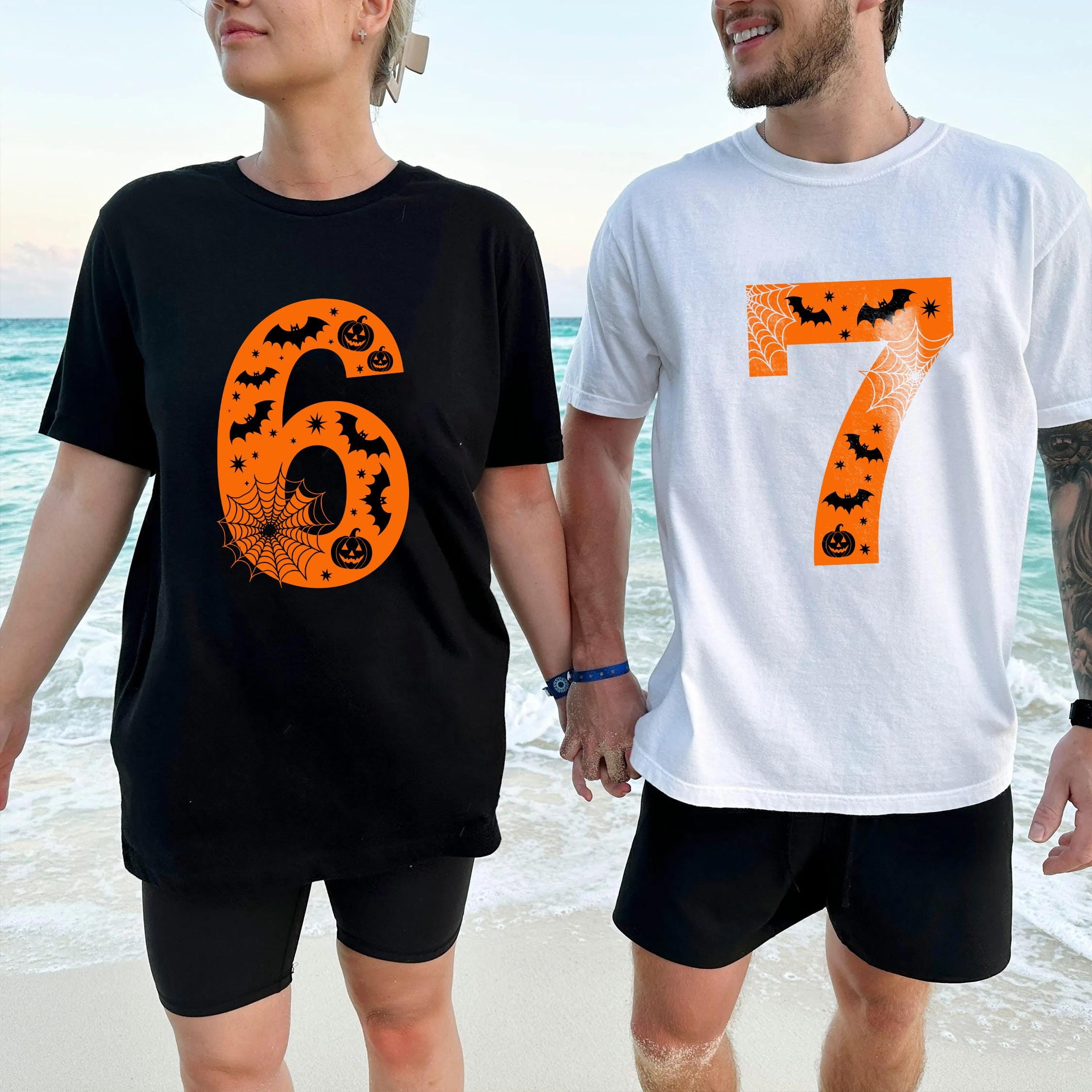 6 7 Shirts, Couples Halloween, 6 7 Trend, Six Seven Meme Pumpkin, Funny ...