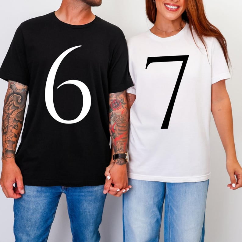 6 7 Shirts | Couples Halloween Costume | Funny Matching Tees | Trendy ...