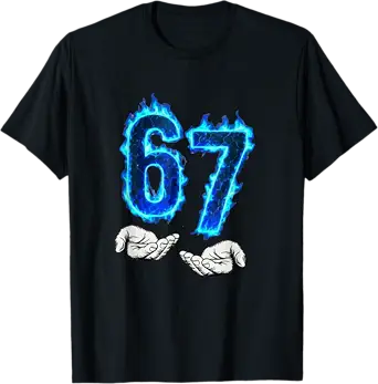 6 7 Six Seven 67 Hands Funny Men Women Kids T-Shirt - Walmart.com