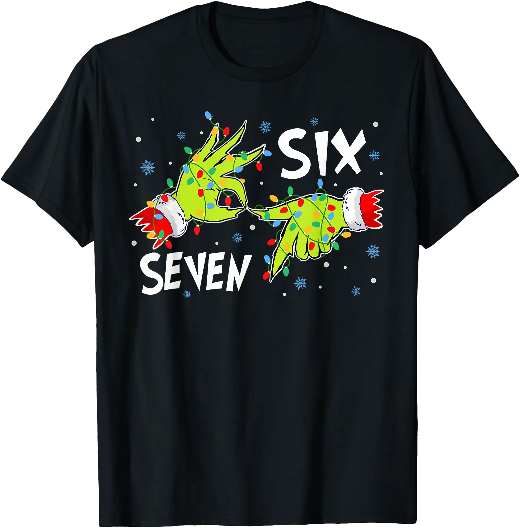 6&7 Six Seven Gen Z Alpha Slang Merry Krismast T-Shirt - Walmart.com