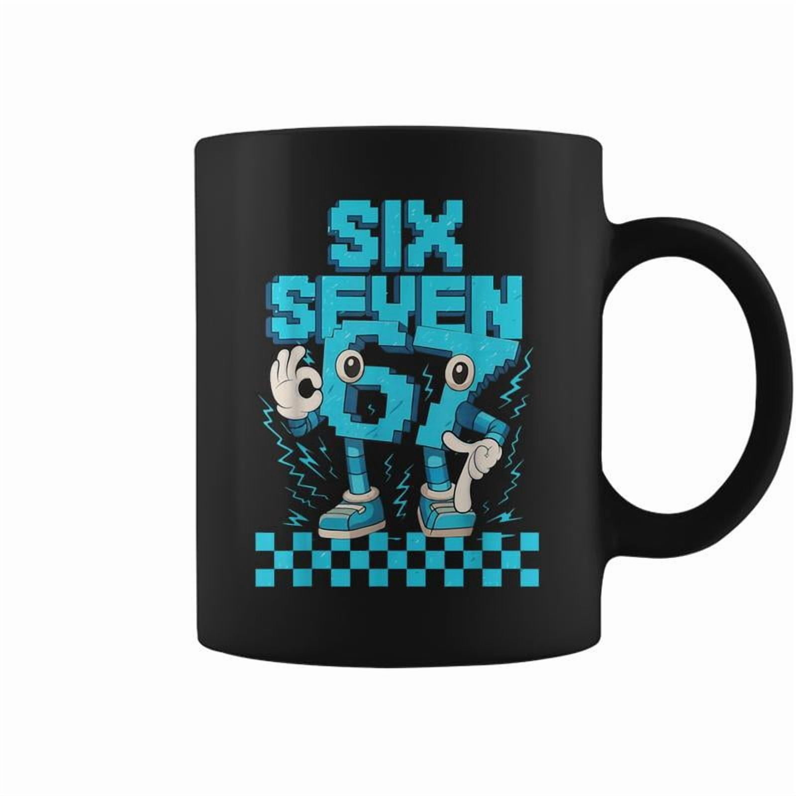 6 7 Six Seven Meme 6 7 Italian Brainrot Boys Gaming Coffee Mugs ...