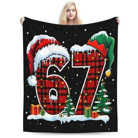 6 7 Six Seven Throw Blankets Ultra Soft Bed Blanket Warm Flannel ...