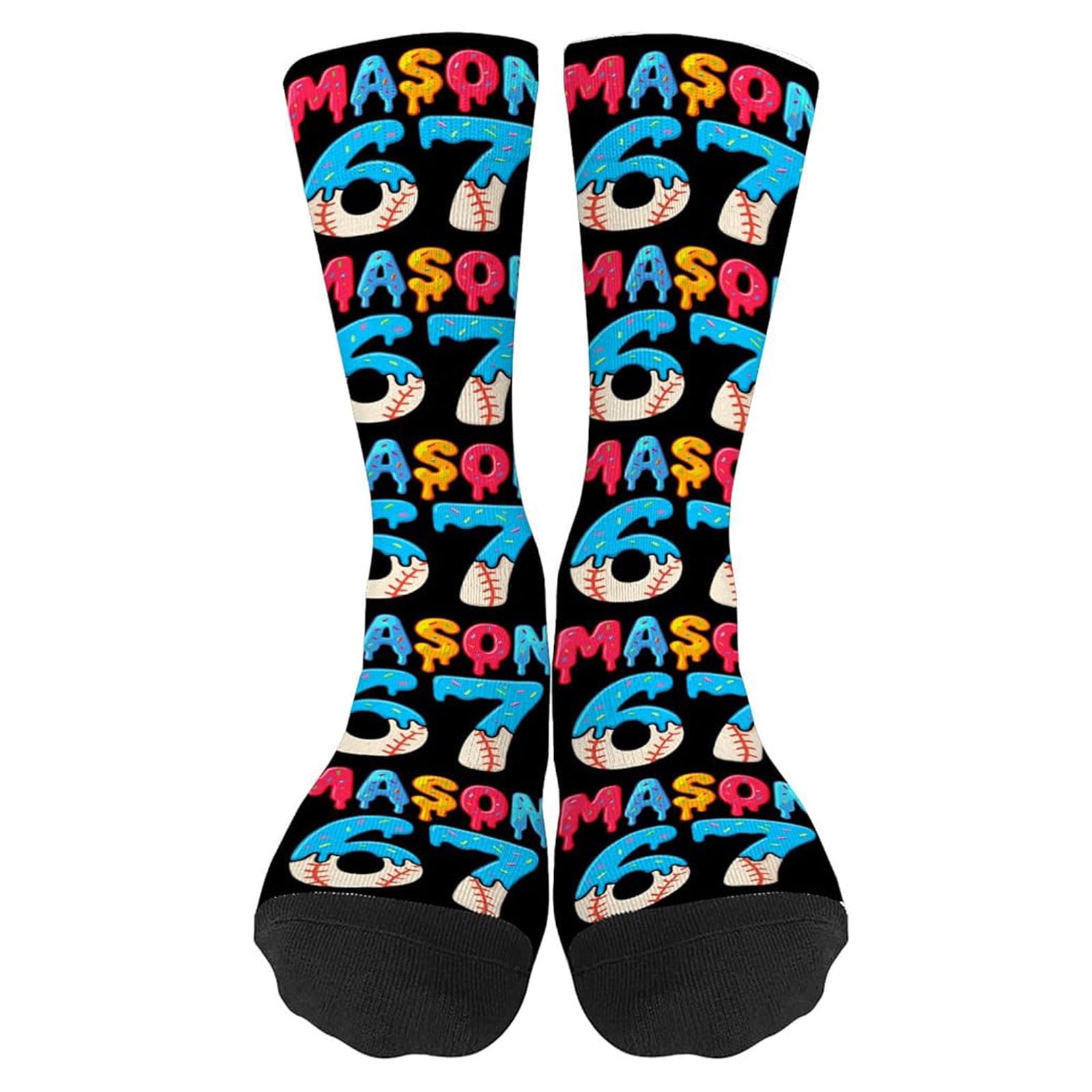 6 7 Socks,Six Seven Meme Socks for Fans All Season Crew Socks Casual ...