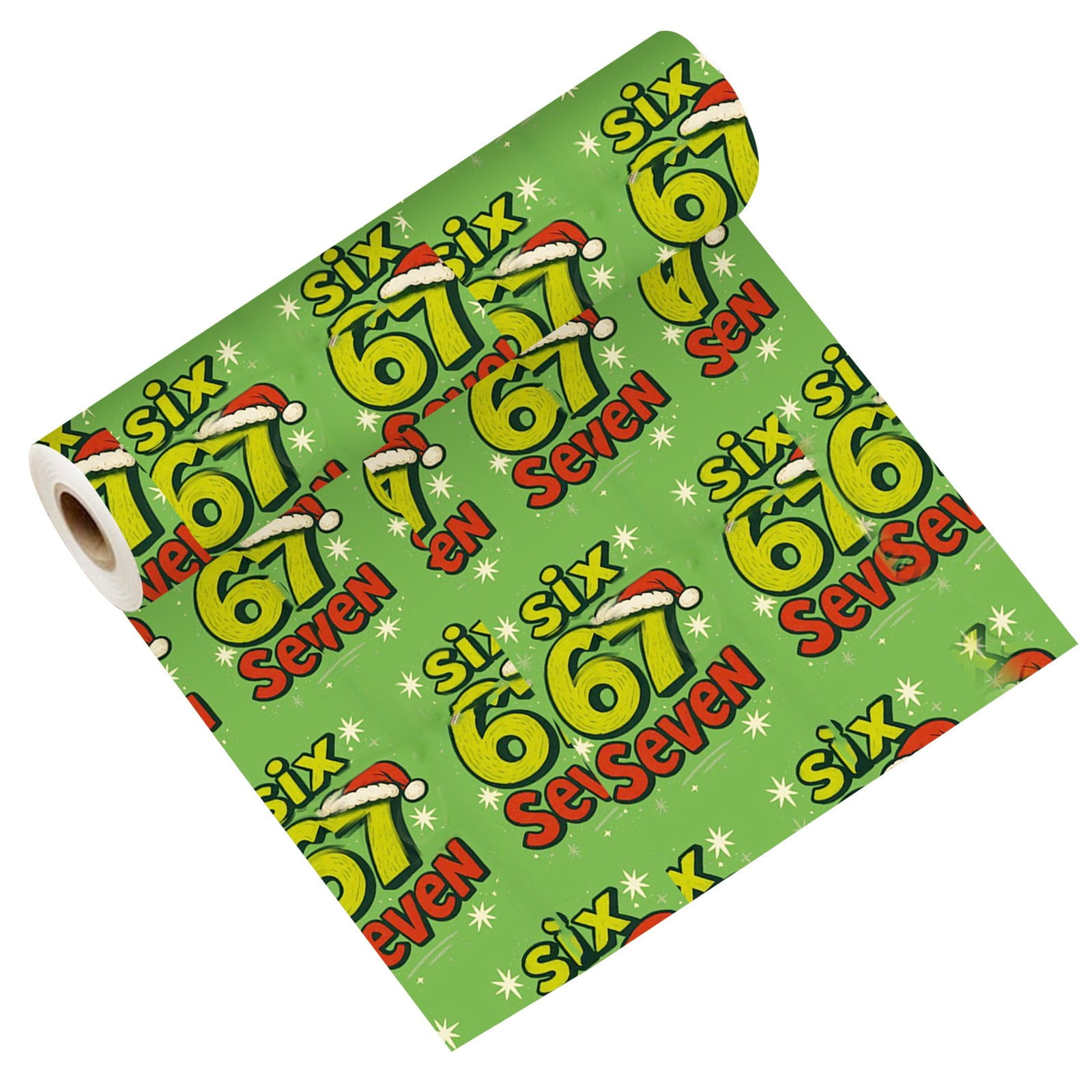 6-7 Wrapping Paper, 67 Christmas Gift Wrap, Funny Viral 67 Meme Gift ...