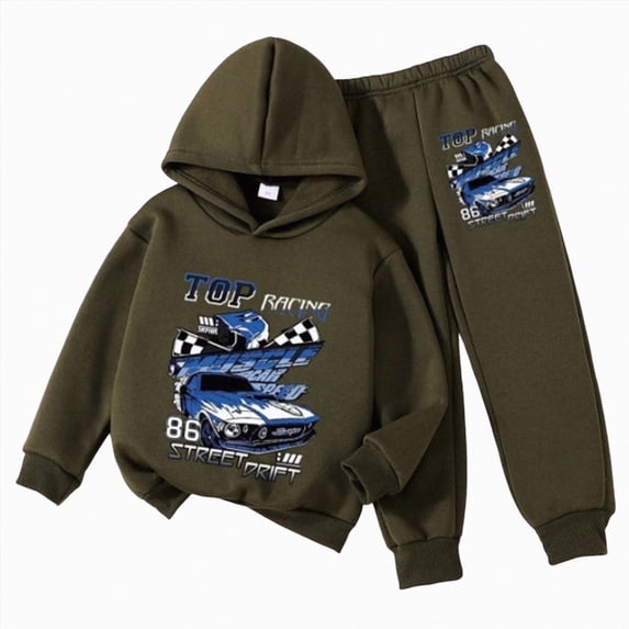 6-7 Years Baby Boy Fall Winter Clothes Toddler Kids Outfits Vehicle ...
